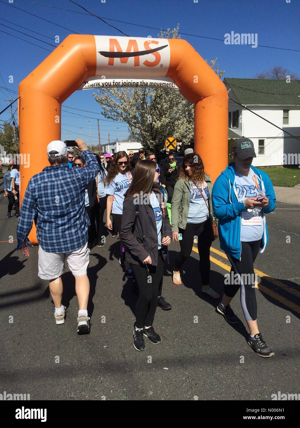At the MS Walk, an annual event designed to raise awareness and fund to ...