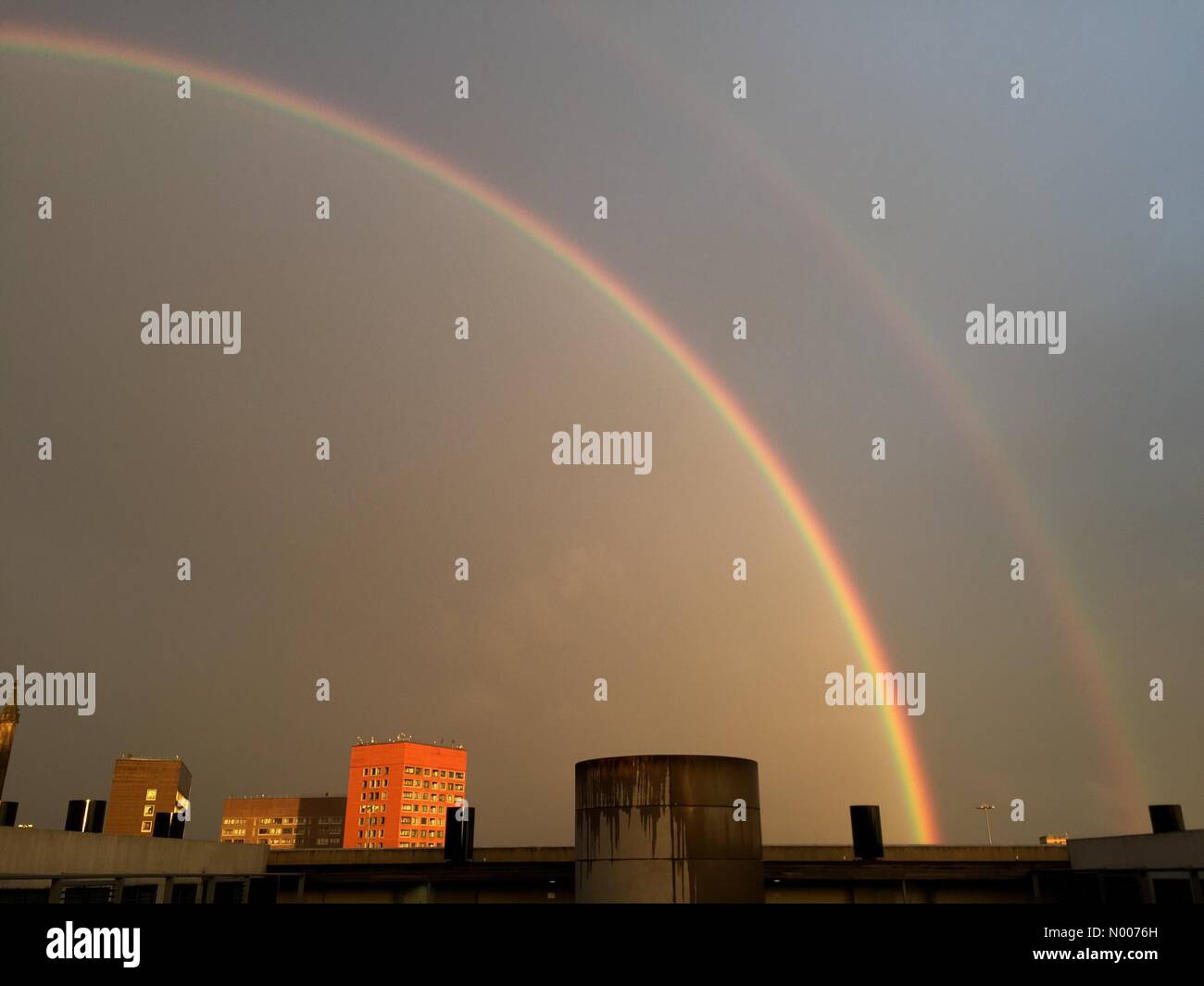 Arundel St, Manchester, Manchester, UK. 21st May, 2016. Rainbow in ...