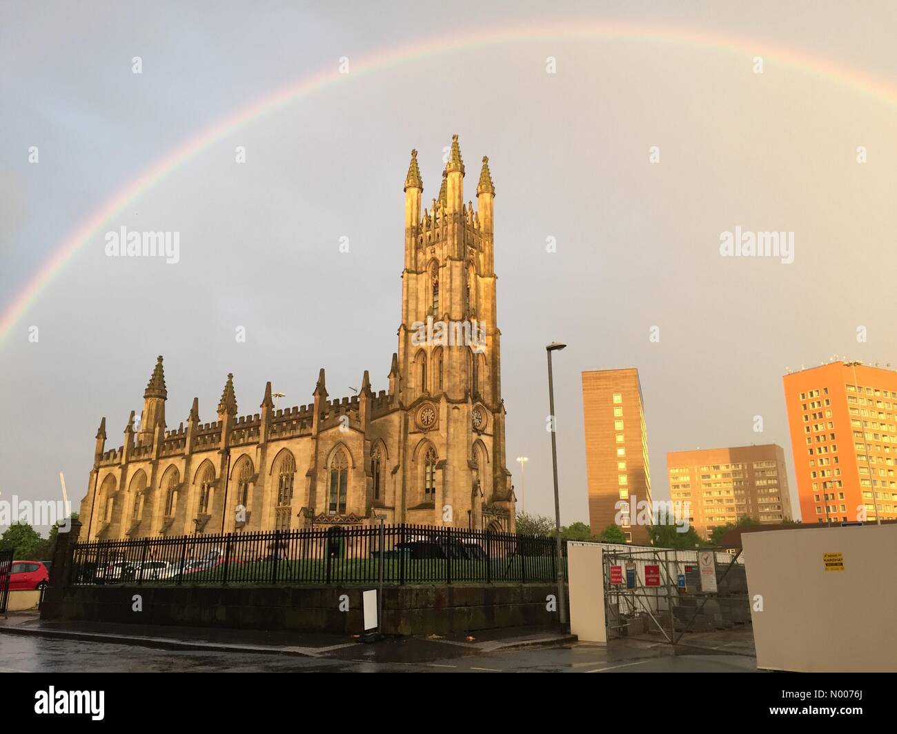 Arundel St, Manchester, UK. 21st May, 2016. Rainbow in Manchester, May ...