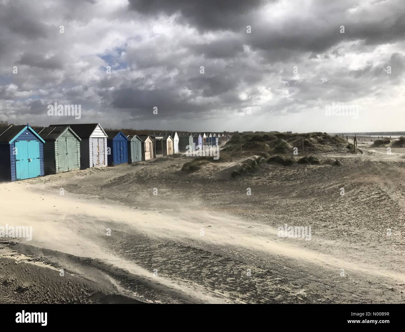 West Wittering, Chichester, UK. 23rd Feb, 2017. UK Weather: Storm Doris ...