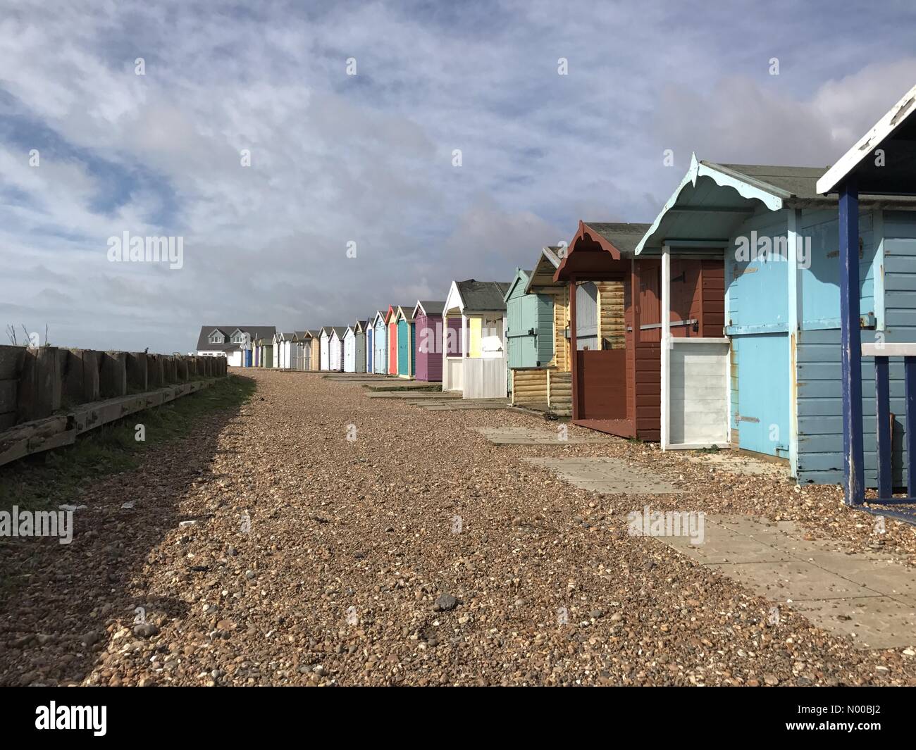 Vintage beach huts hi-res stock photography and images - Alamy