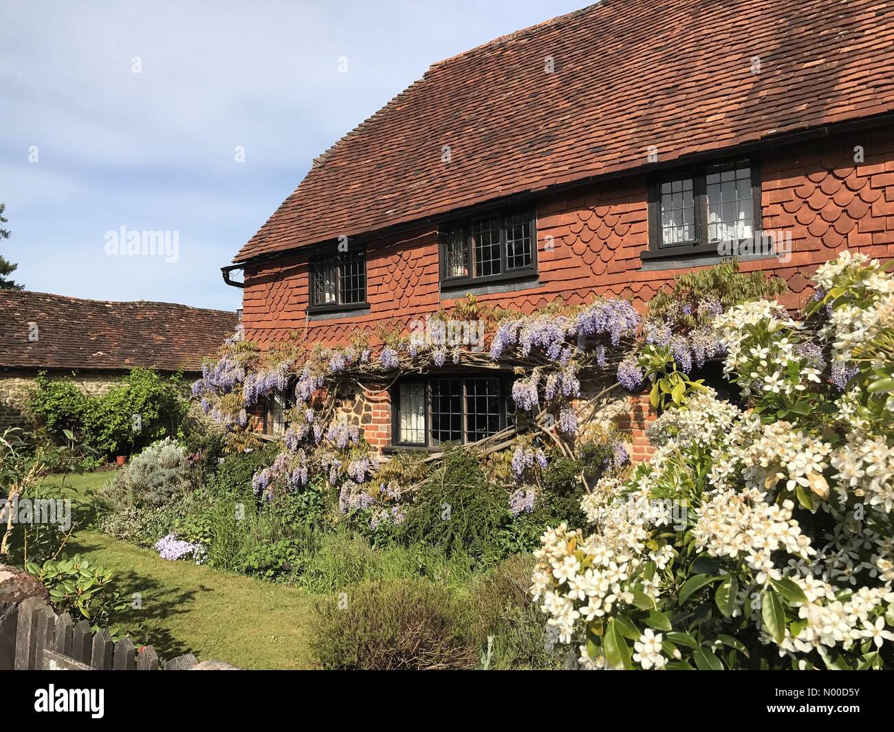 Elstead, Godalming, UK. 27th Apr, 2017. UK Weather: Sunny in Elstead ...