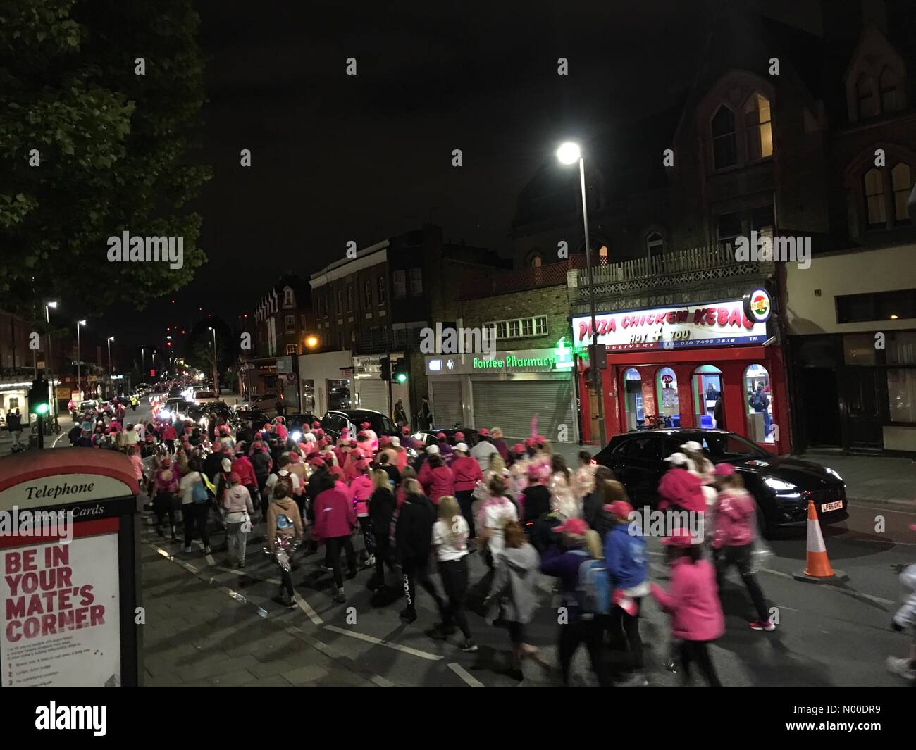 Queenstown Rd, London, UK. 13th May, 2017. The Moonwalk london May 14 ...