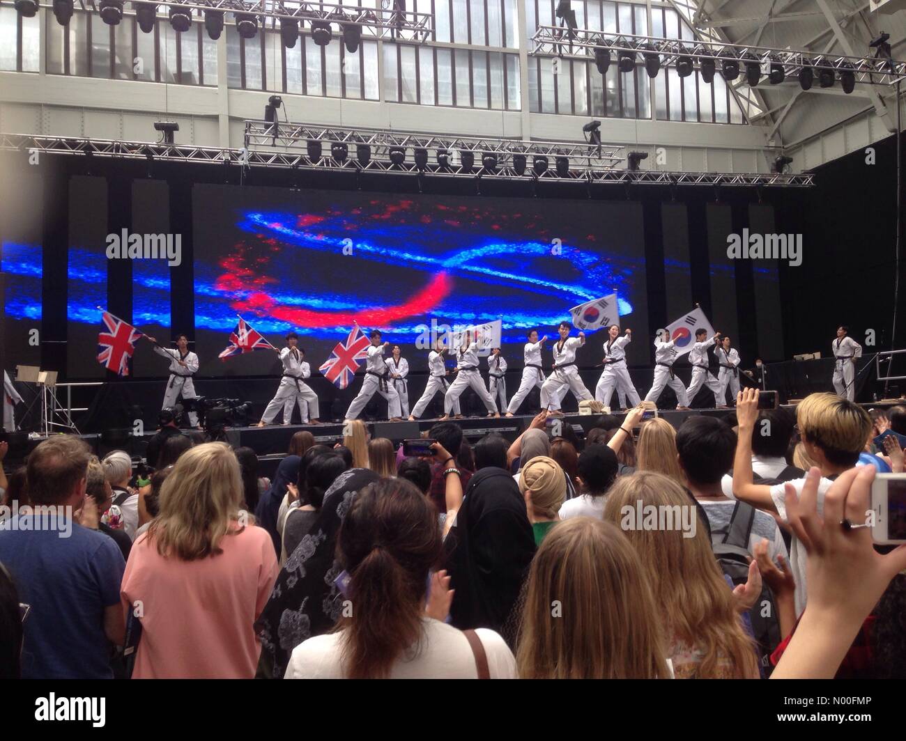 London Korean Festival and London Olympia Stock Photo - Alamy