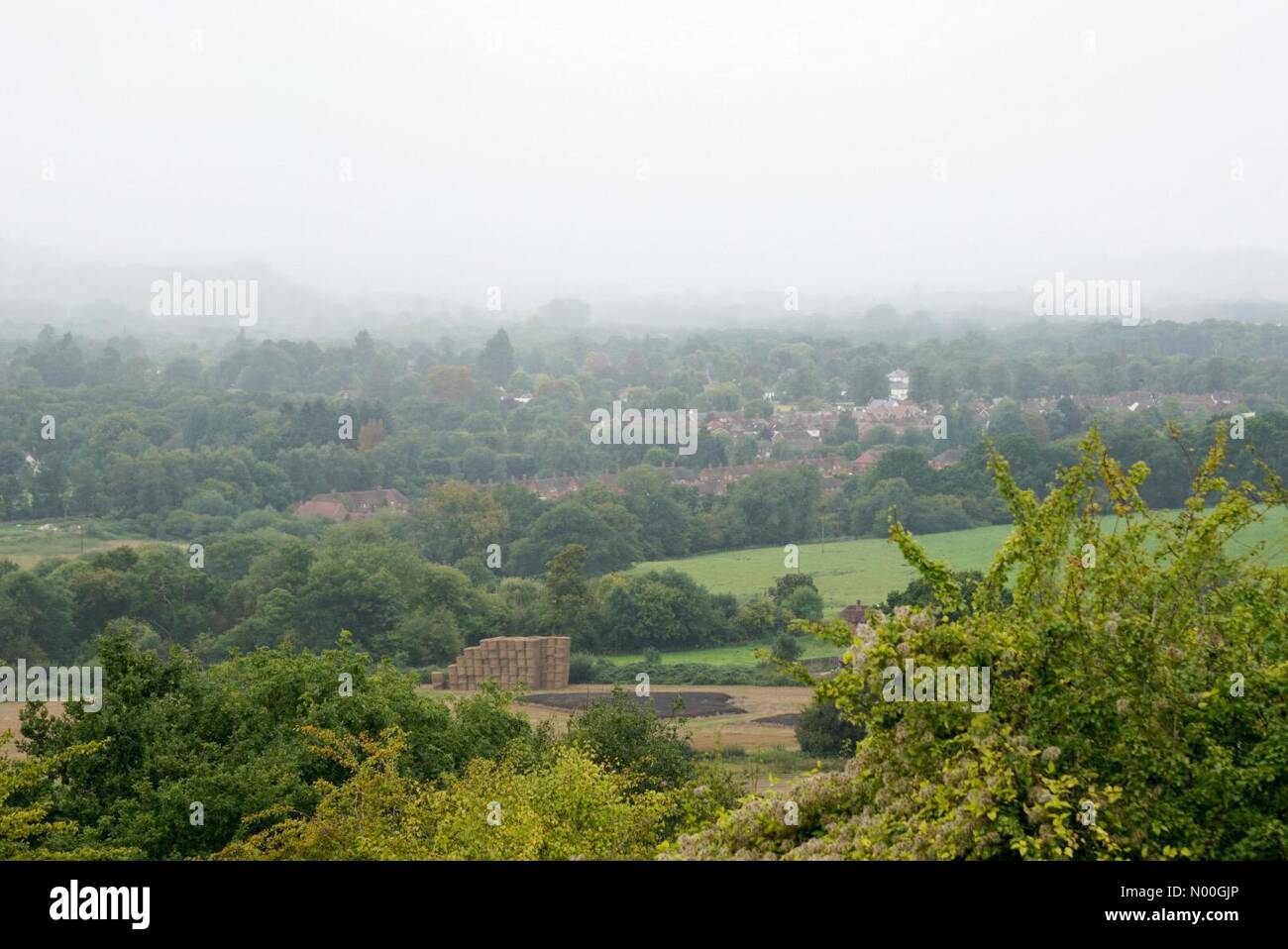 Chilworth, UK. 5th Sep, 2017. UK Weather: Rain in Guildford. Pilgrims ...