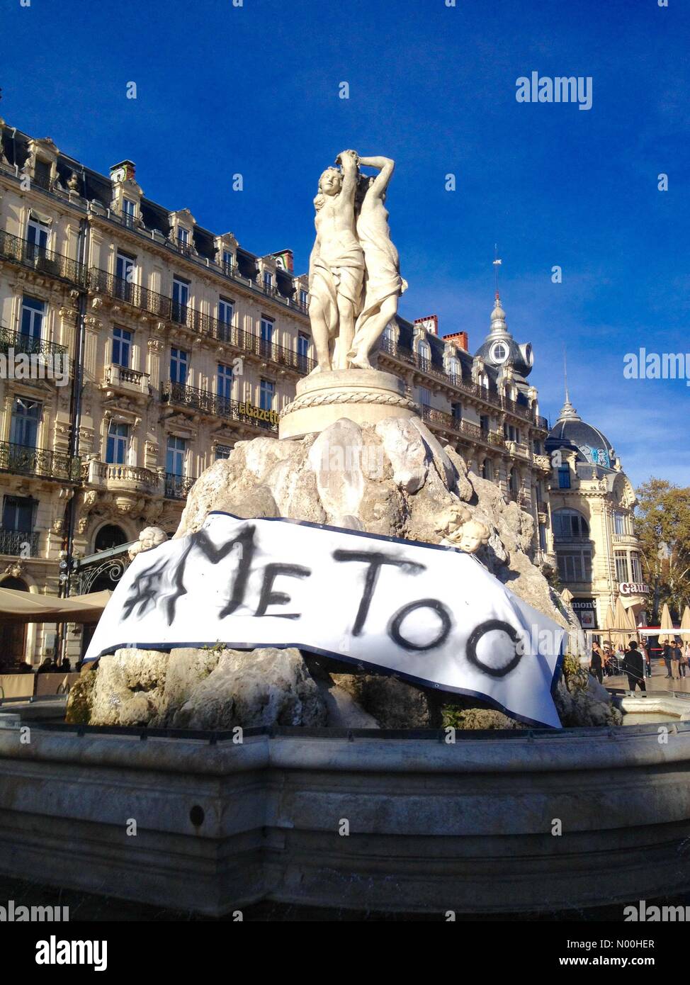 #Me Too Rally on the Place de La Comedie, Montpellier France Stock ...