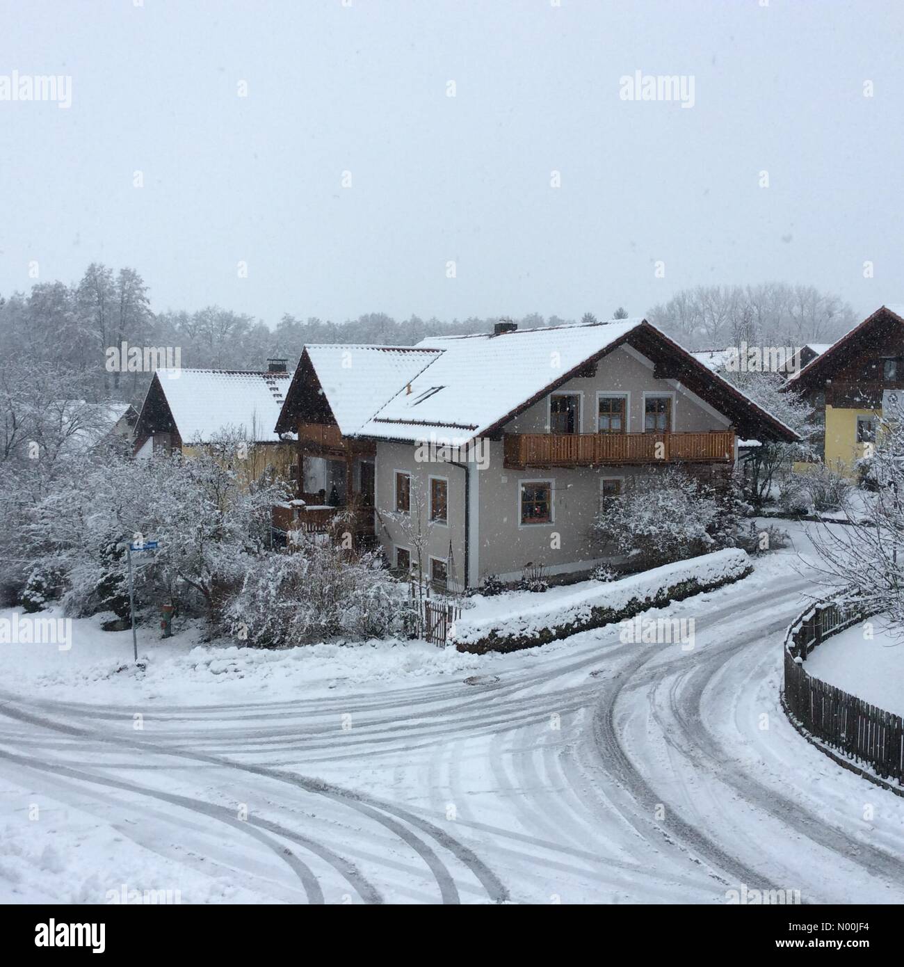Bavaria snow home hi-res stock photography and images - Alamy