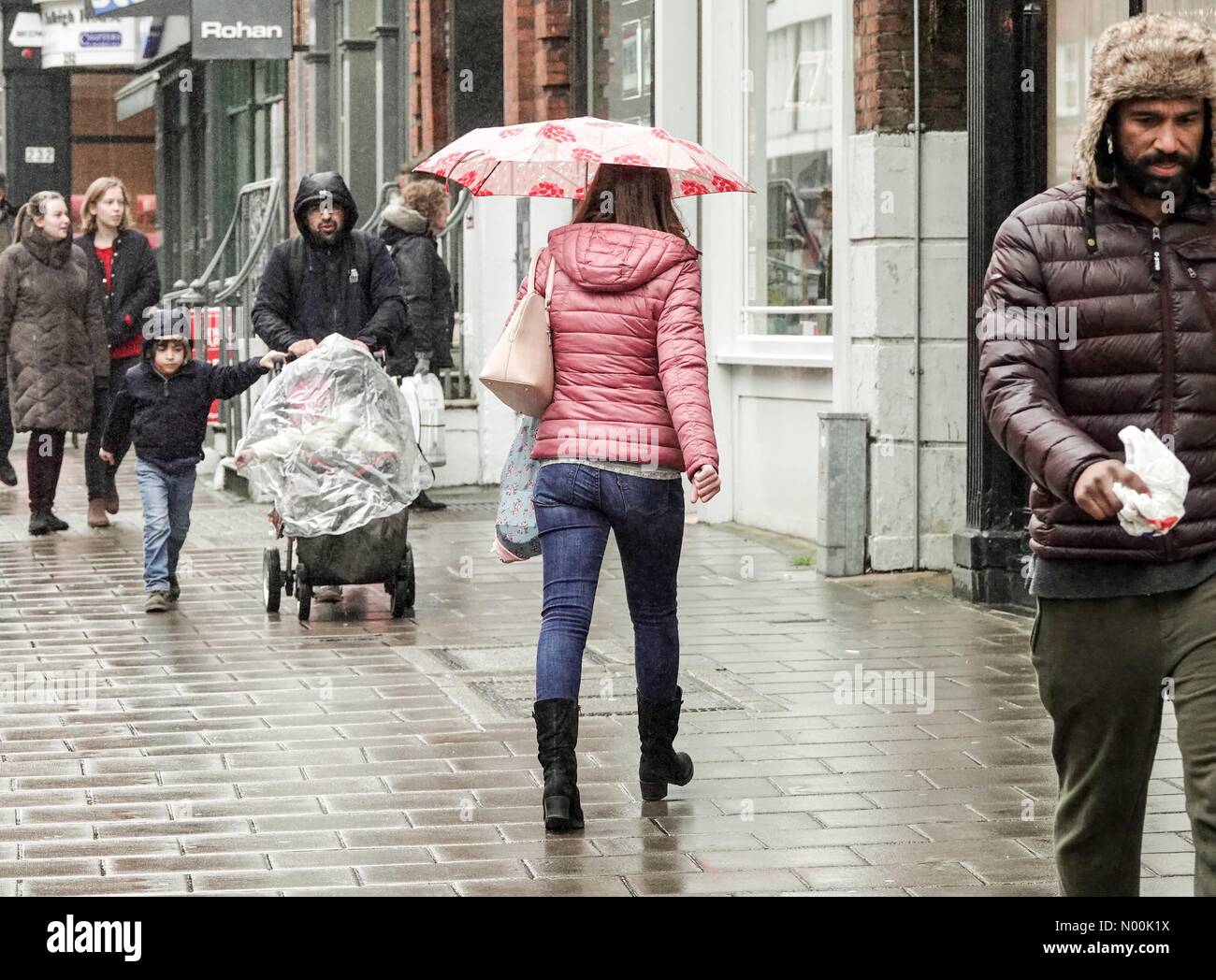 Guildford, UK. 20th Jan, 2018. UK Weather: Rain in Guildford. High ...