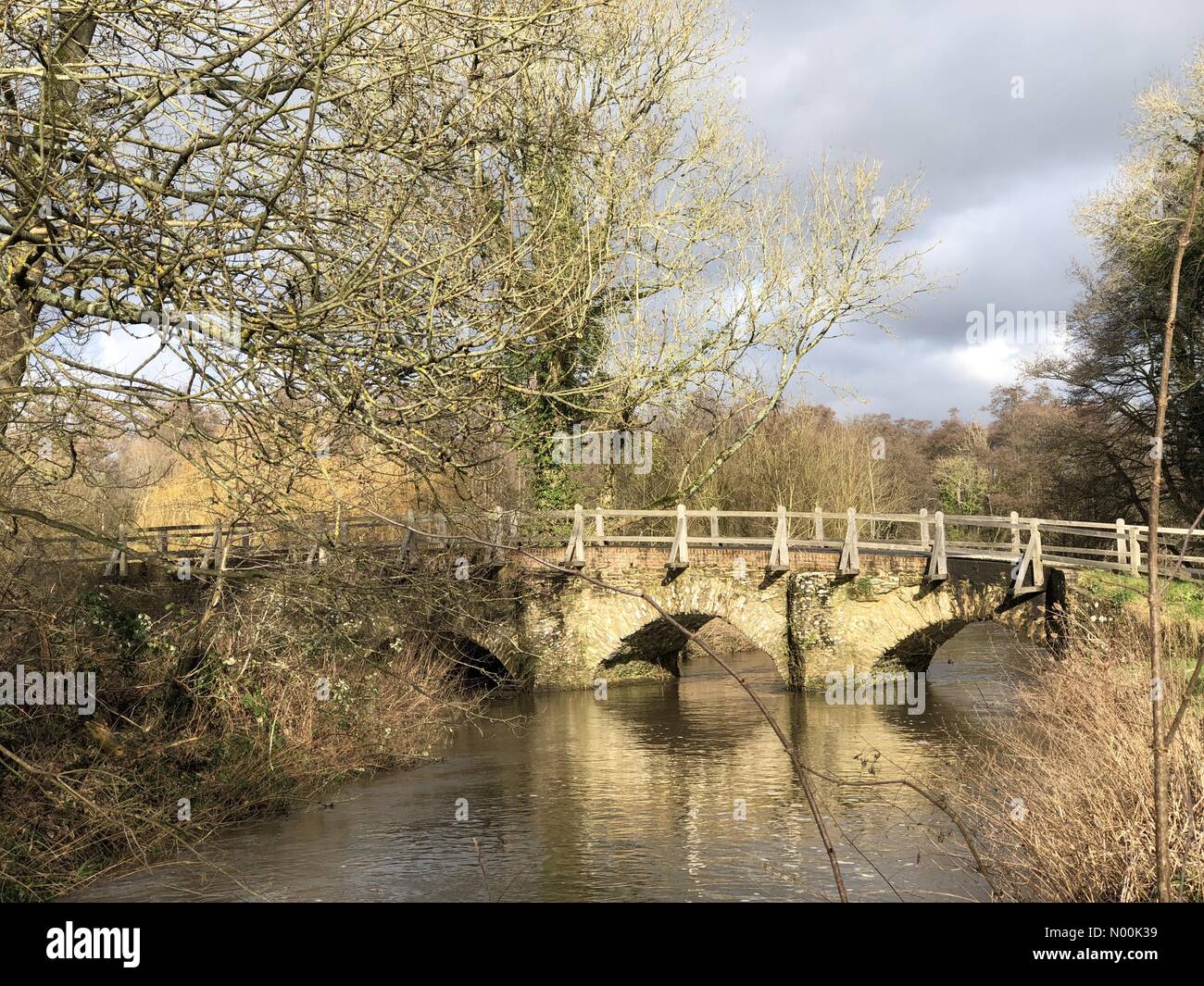 Godalming, UK. 22nd Jan, 2018. UK Weather: Sunny intervals in Godalming ...