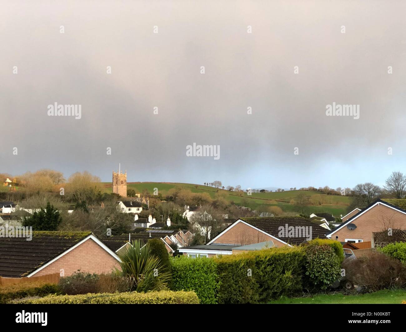 Marldon, Paignton, UK. 11th Feb, 2018. UK Weather: Sunrise over Marldon ...