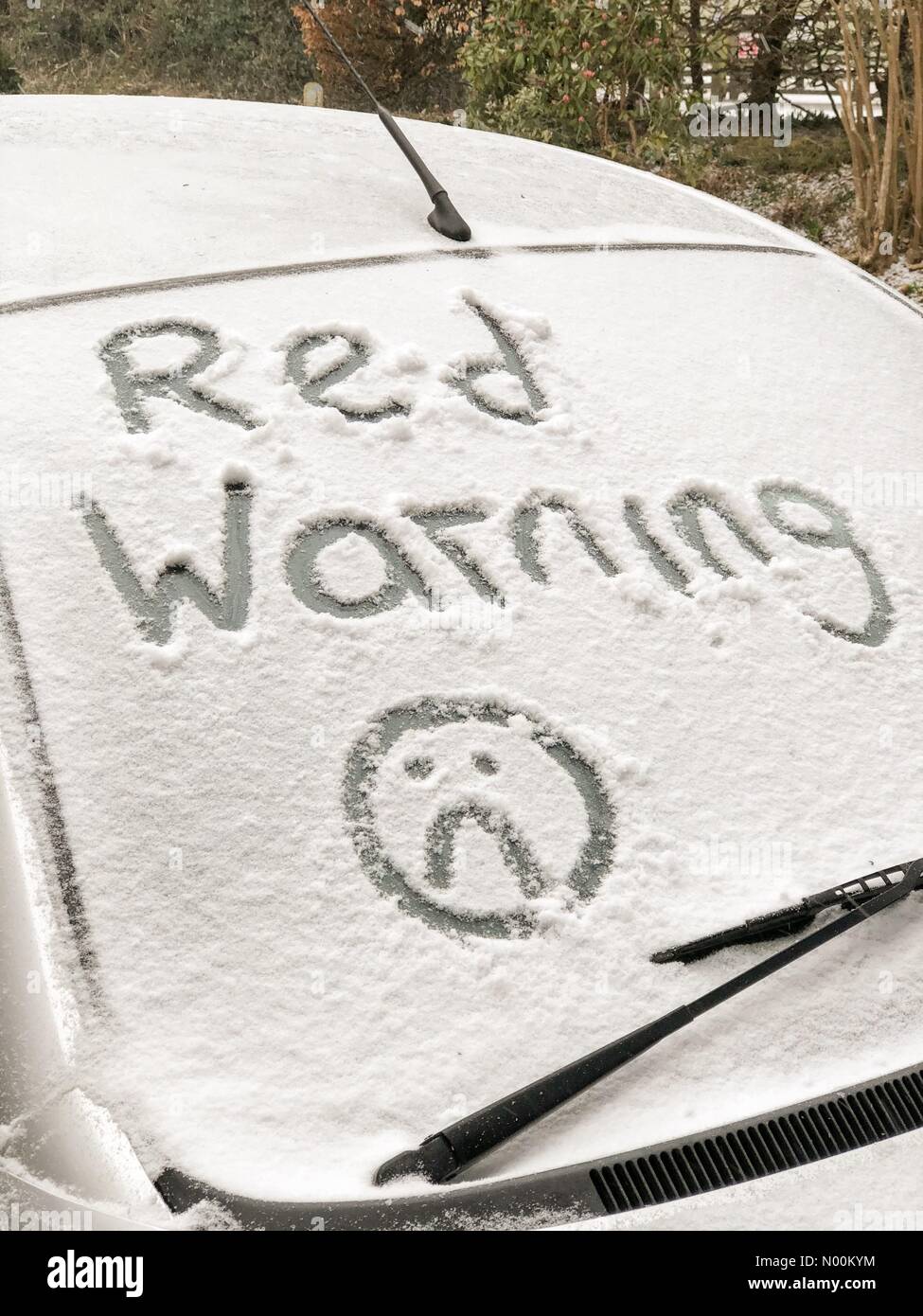Godalming, UK. 01st Mar, 2018. UK Weather: Snowfall in Godalming ...