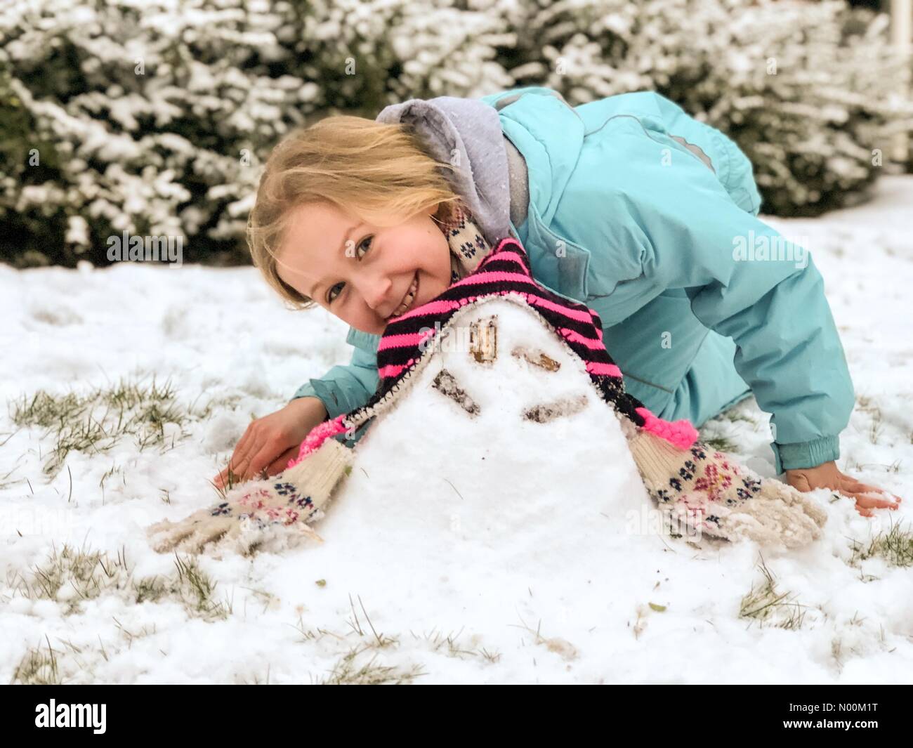 Godalming, UK. 02nd Mar, 2018. UK Weather: Snowing in Godalming ...