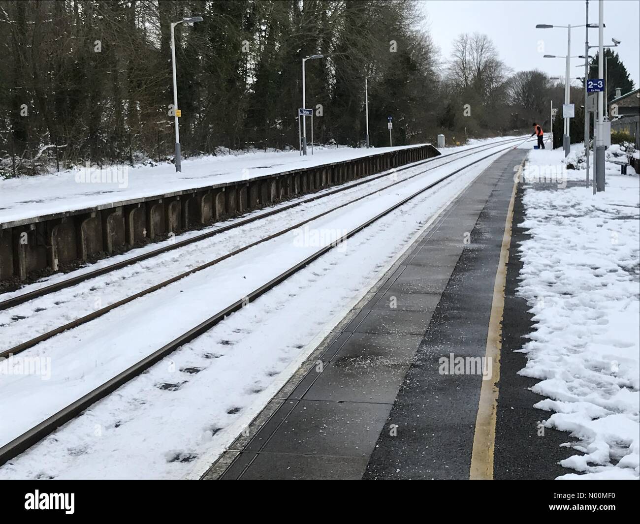 Sherborne, Dorset. 189, March, 2018. UK Weather: After further snow ...