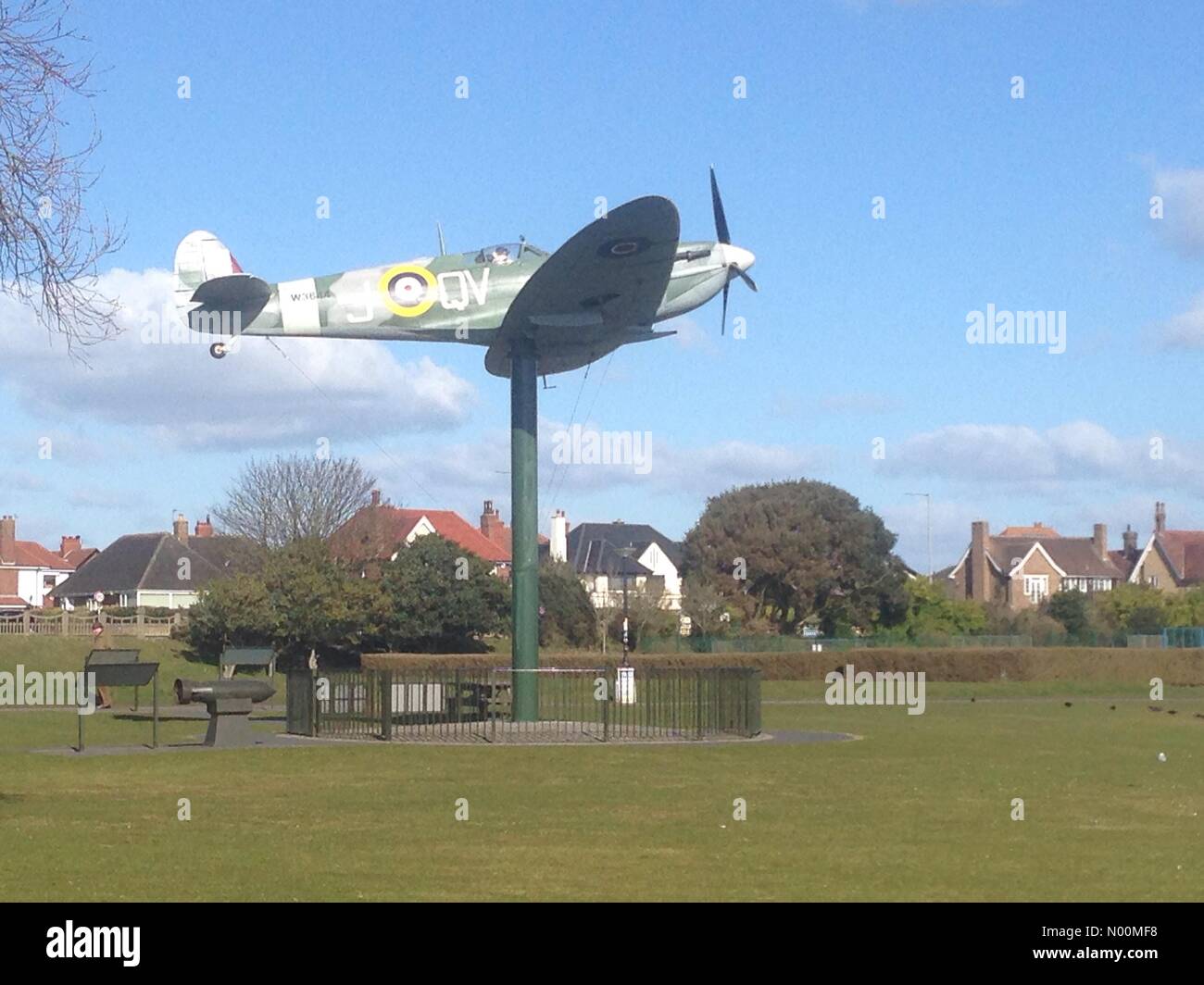 Lytham St Annes Replica Spitfire Stock Photos & Lytham St Annes Replica ...