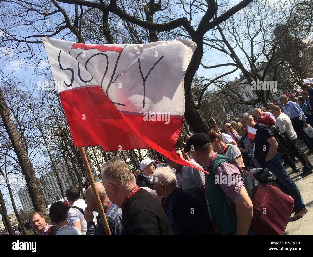 Anniversary of Smolensk air crash - Warsaw Poland - Tues 10th Apr 2018 ...