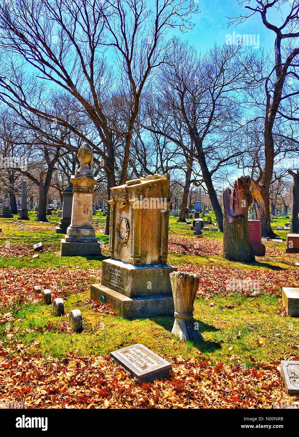 Chicago rosehill cemetery hi-res stock photography and images - Alamy