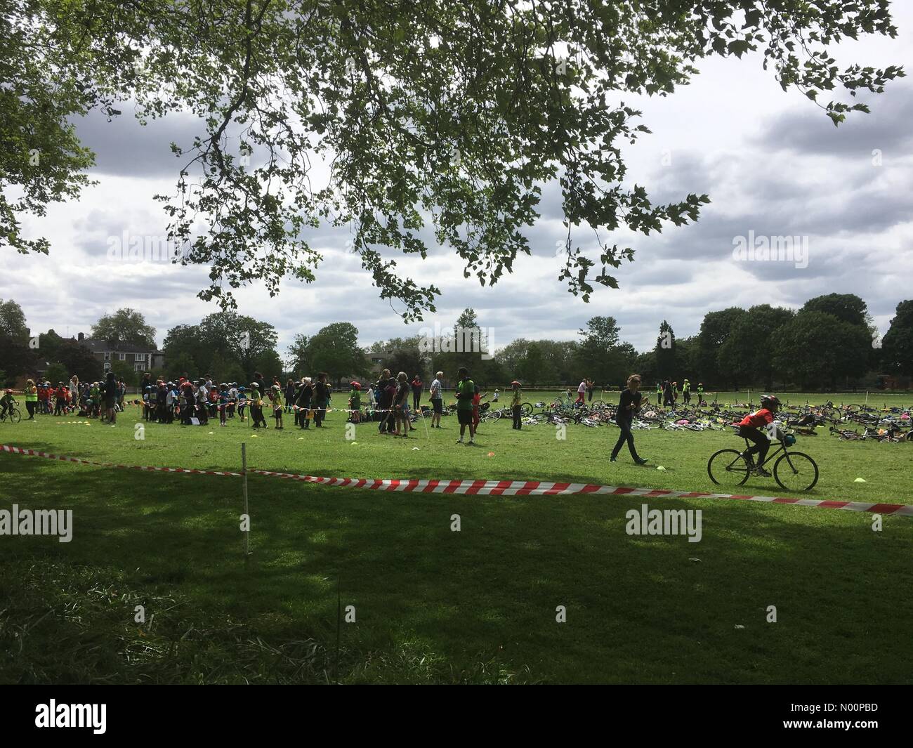 London, UK. 11th May 2018 Hackney Downs Park, kids cycling event in ...