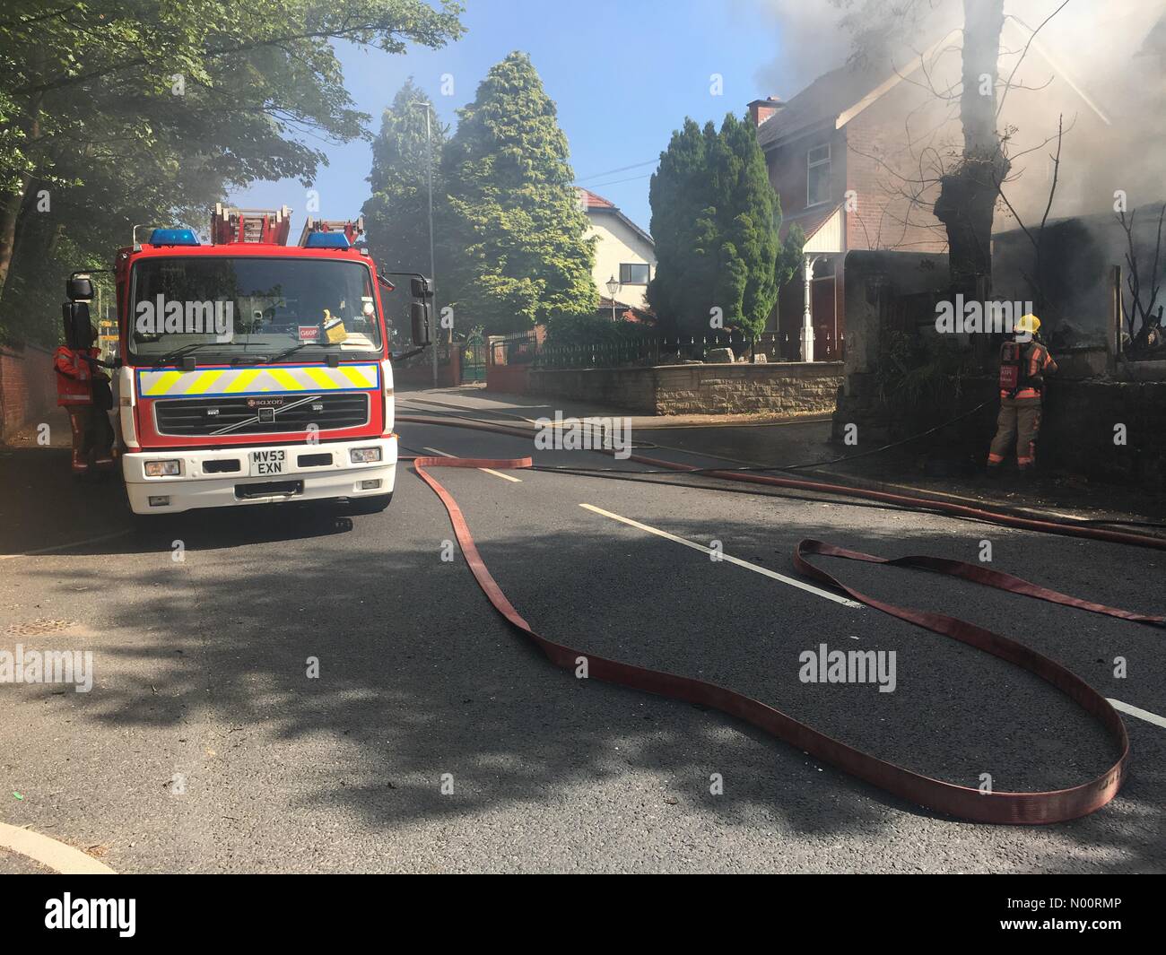 Manchester fire engine hi-res stock photography and images - Alamy