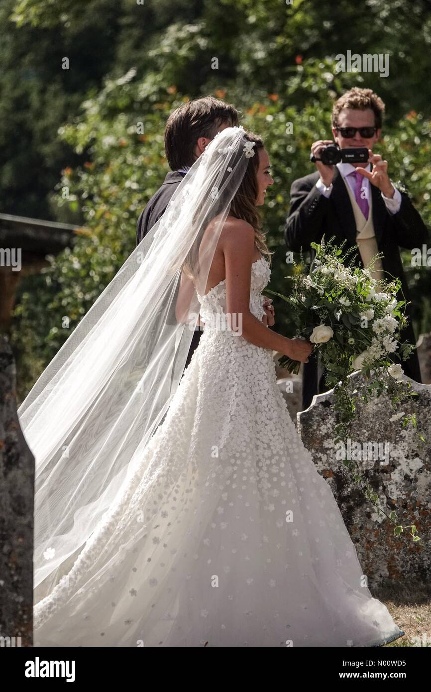 Frensham, UK, 4 Aug 2018. Charlie Van Straubenzee and Daisy Jenks ...