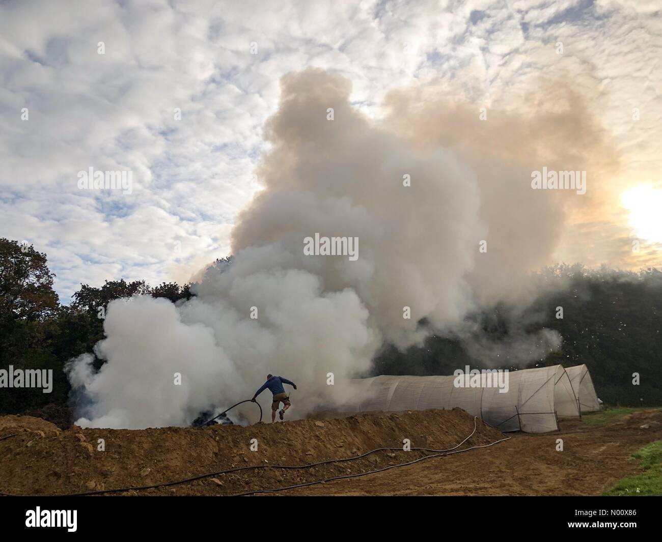 Wildfire broke out in hi-res stock photography and images - Alamy