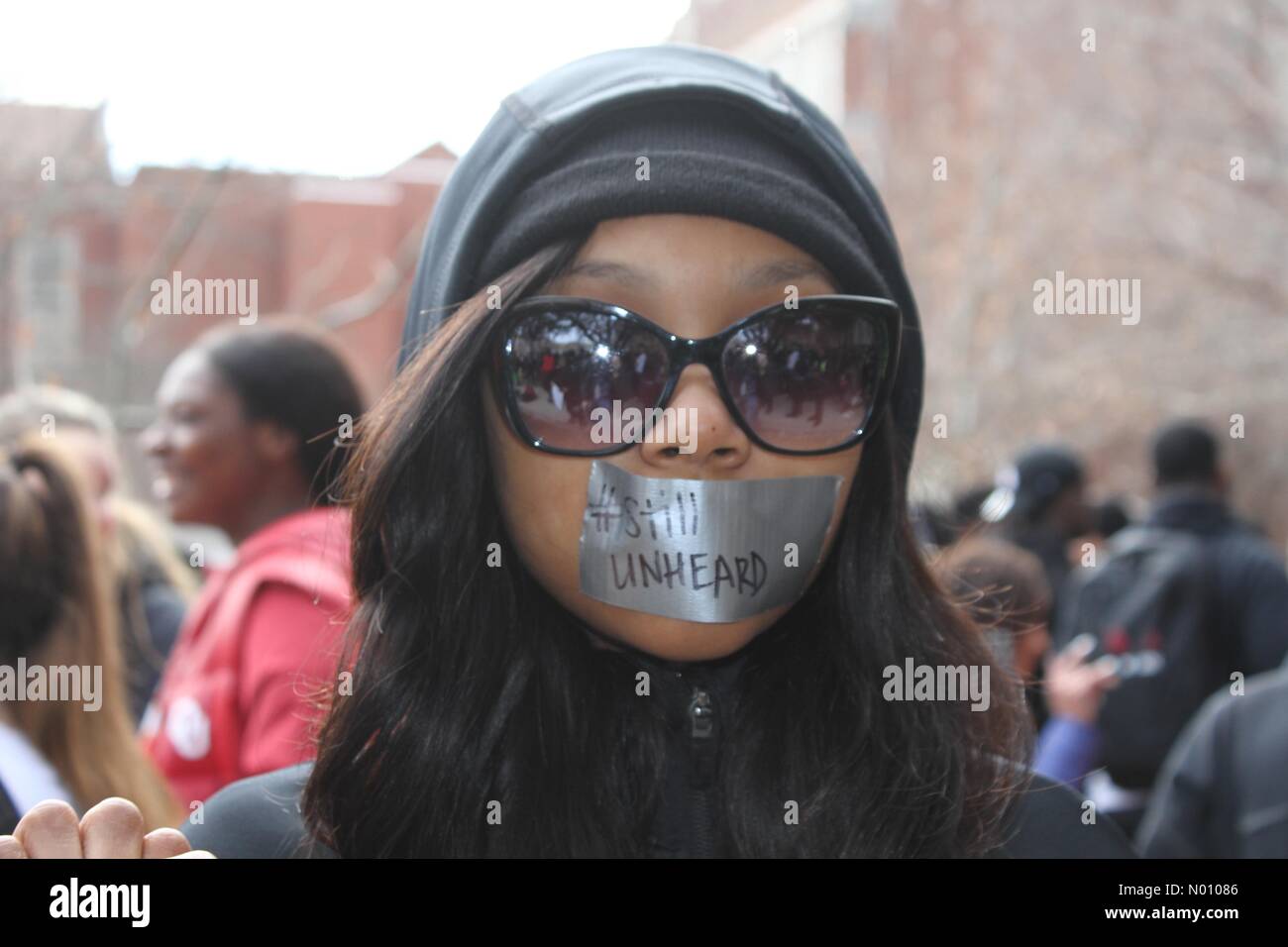 Black student university racism hi-res stock photography and images - Alamy