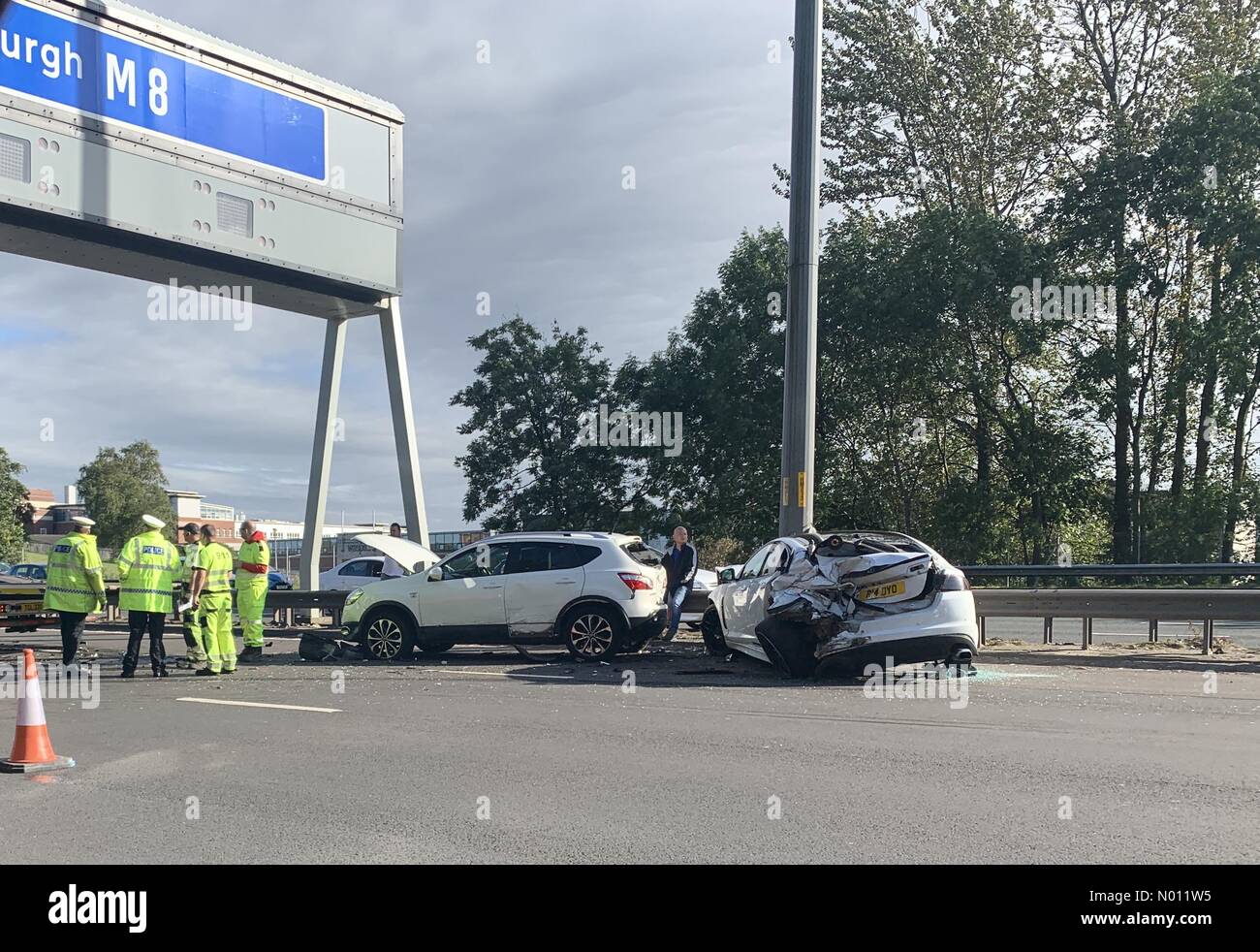 M8 crash hi-res stock photography and images - Alamy