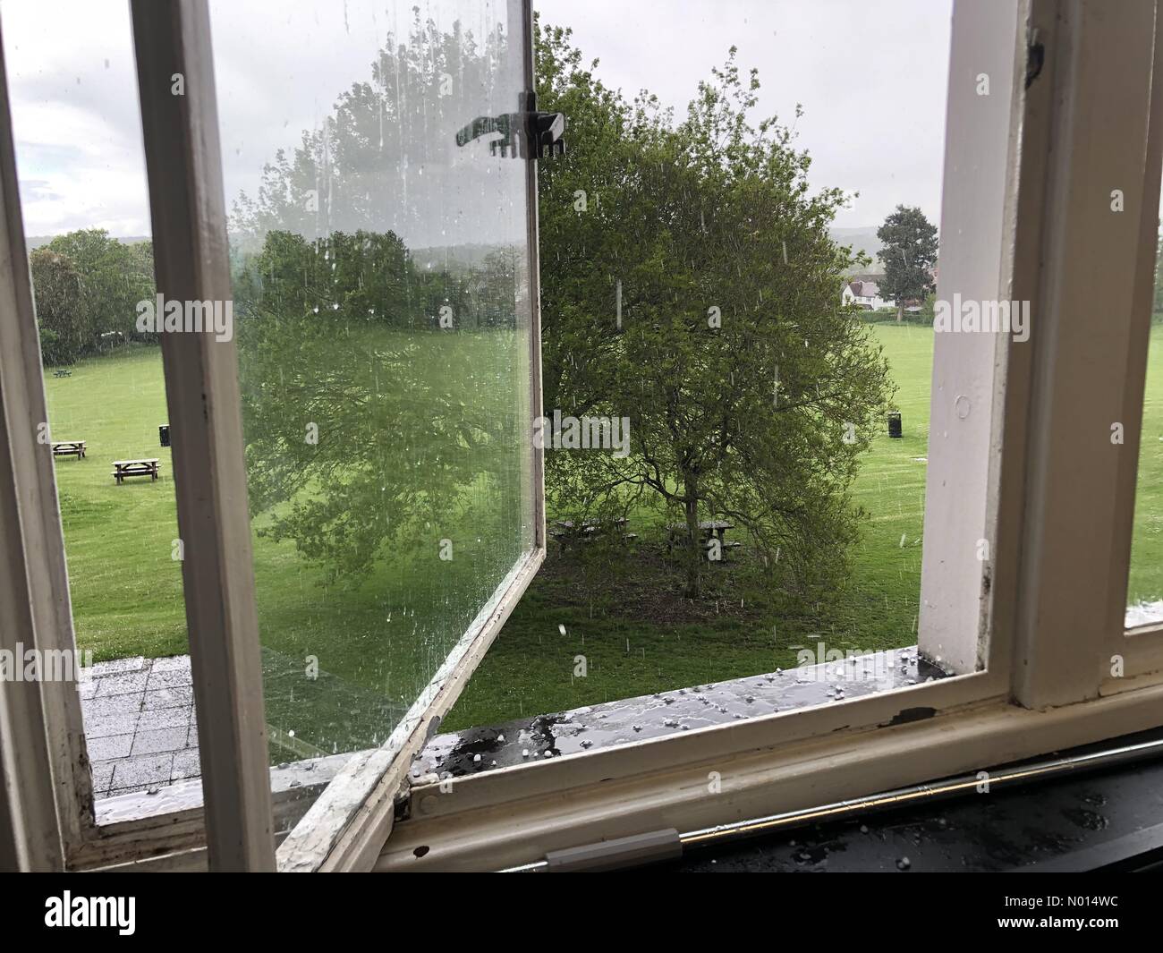 Hailstones window hi-res stock photography and images - Alamy