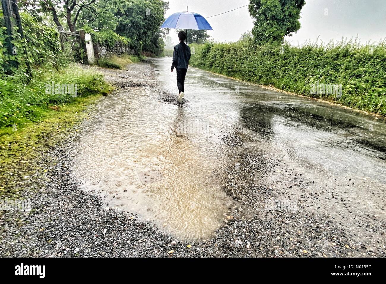 UK Weather: Heavy storm rain yellow weather warning soaks Jack Porter ...