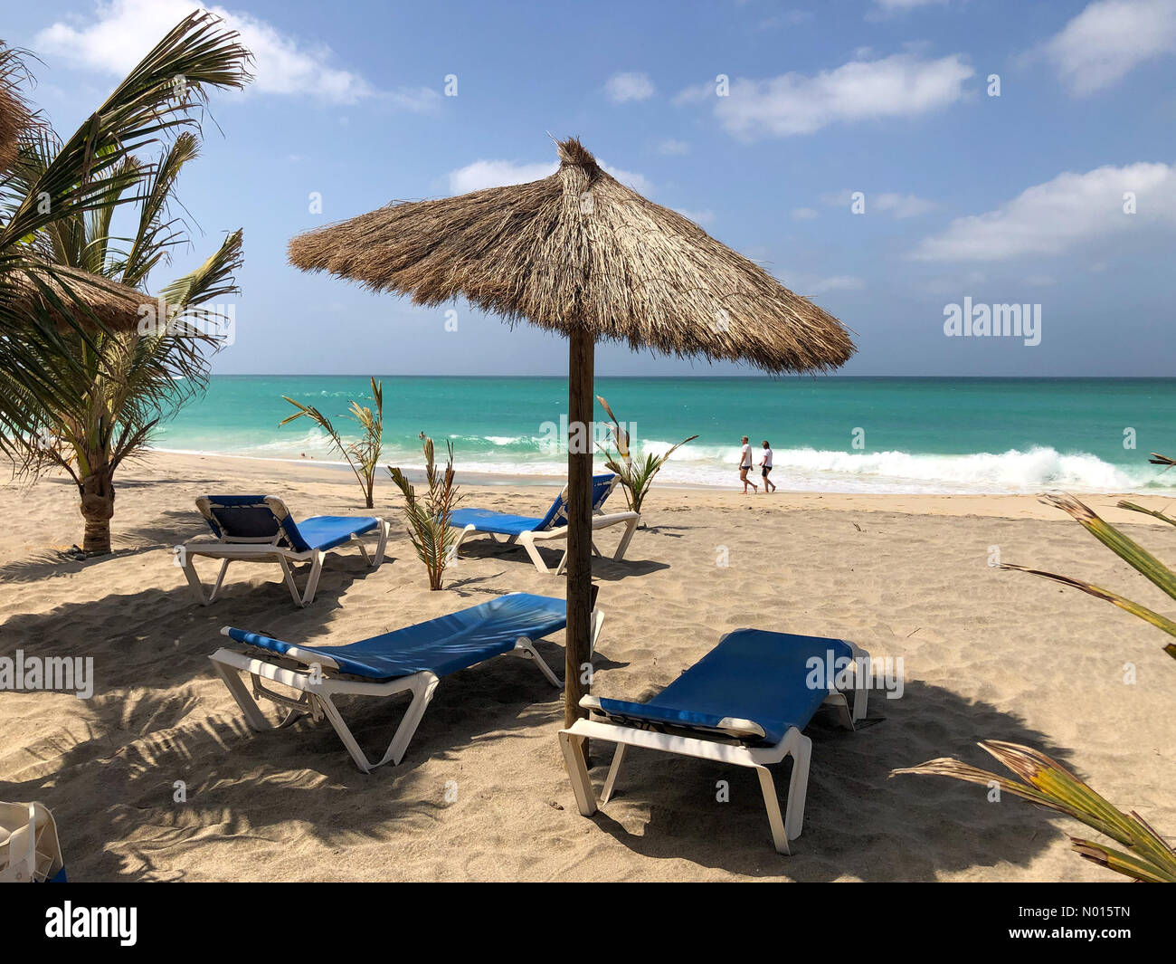 Cape Verde. Praia de Chaves, Boa Vista. 24th October 2021. Recently ...