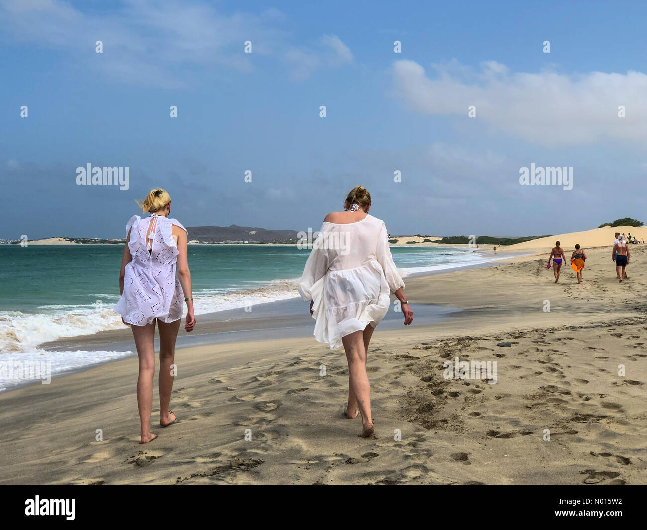 Cape Verde. Praia de Chaves, Boa Vista. 25th October 2021. Recently ...