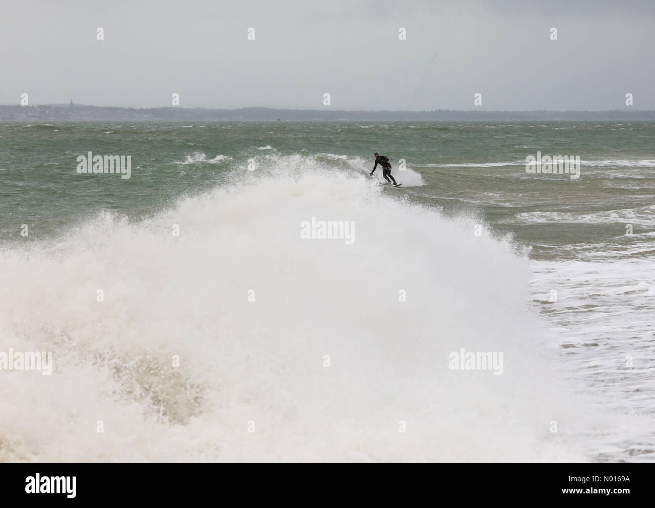 UK Weather: Cloudy at Hayling. Beachlands, Hayling Island. 02nd January ...