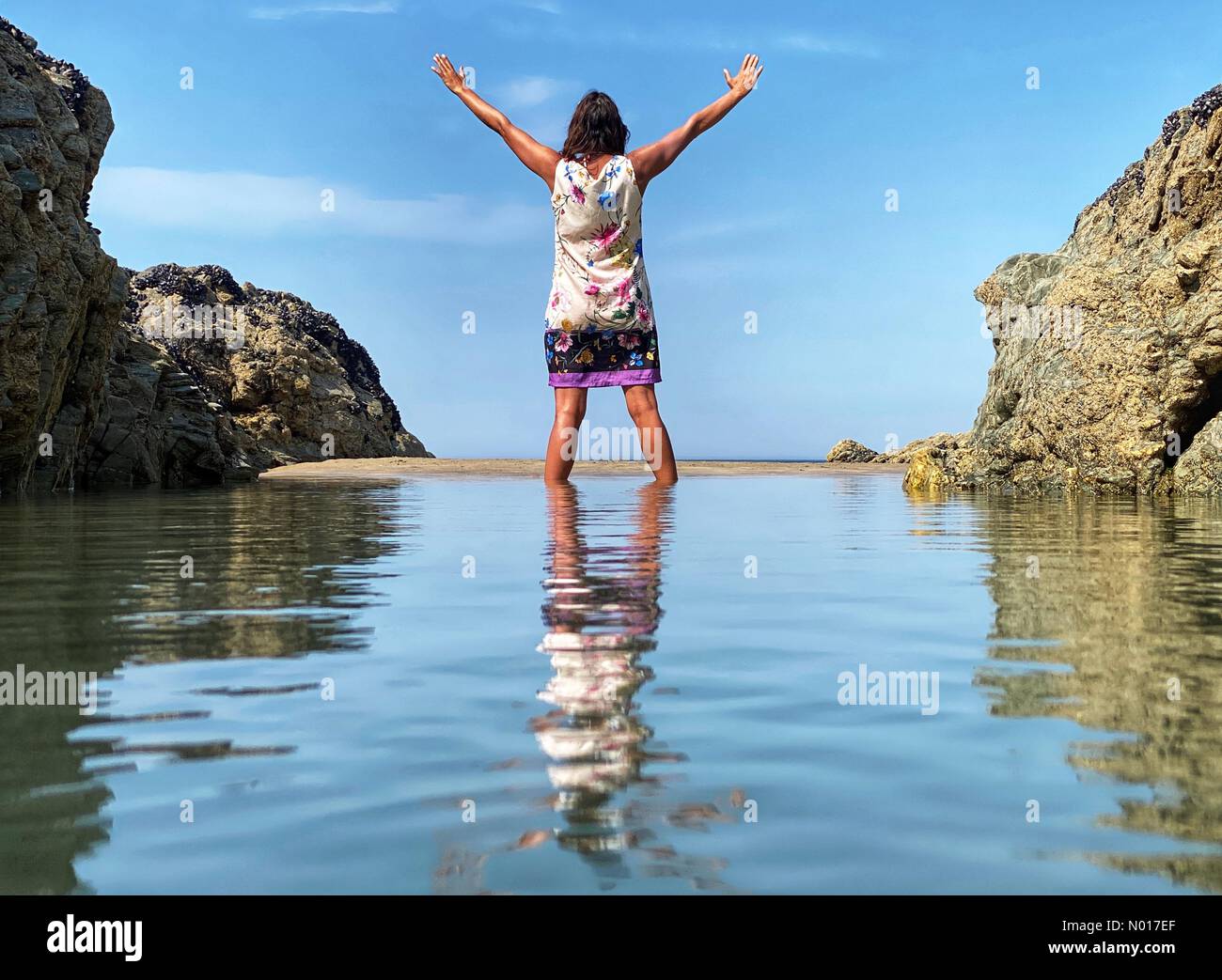 Cornwall, UK. 13th Aug, 2022. UK Weather: Glorioys hot sunny day at ...