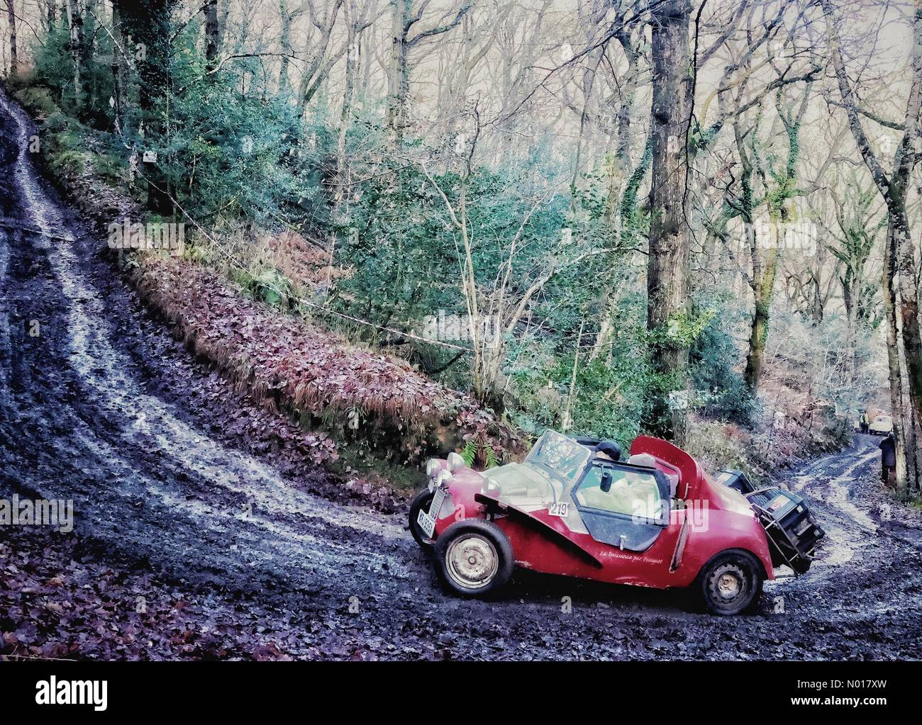 Dartmoor, Devon, UK. 7th Jan 2023. Exeter Trial endurance race tackles ...