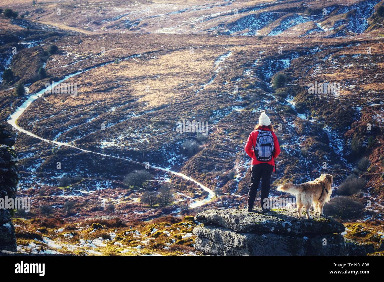 Dartmoor, Devon, UK. 20 January, 2023. UK Weather: Raich Keene and ...