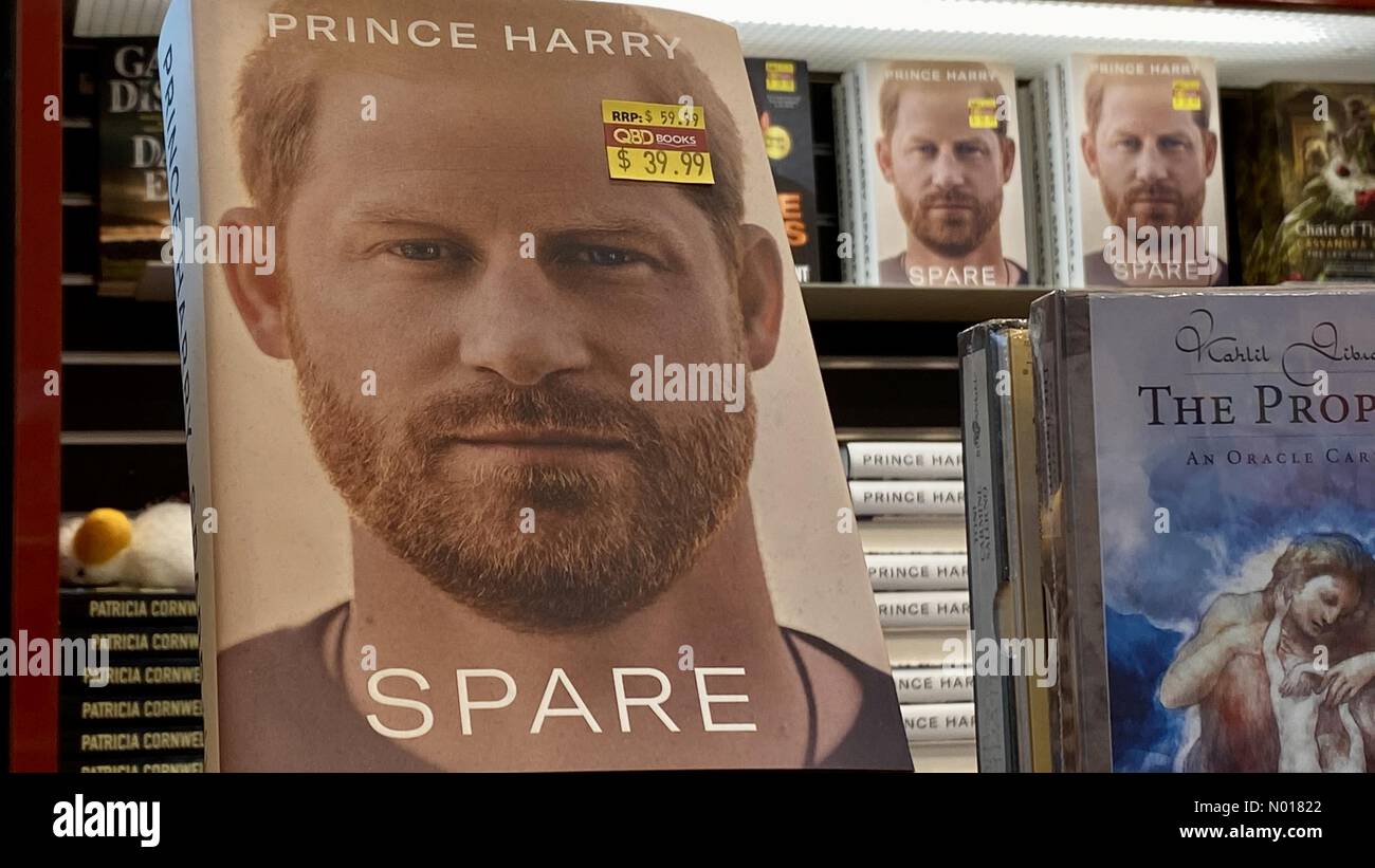 Prince Harry autobiography Spare on sale, Adelaide, Australia Credit ...