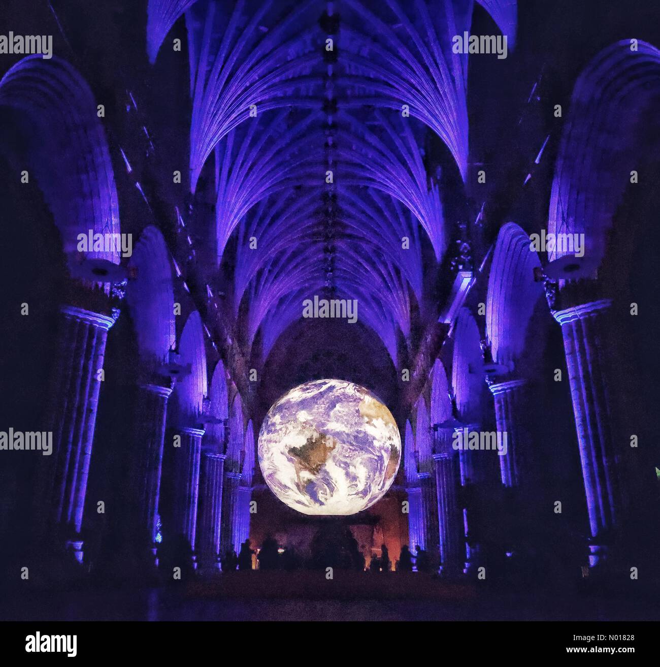 Exeter, Devon, UK. 1st February, 2023. Gaia by Luke Jerram a new ...