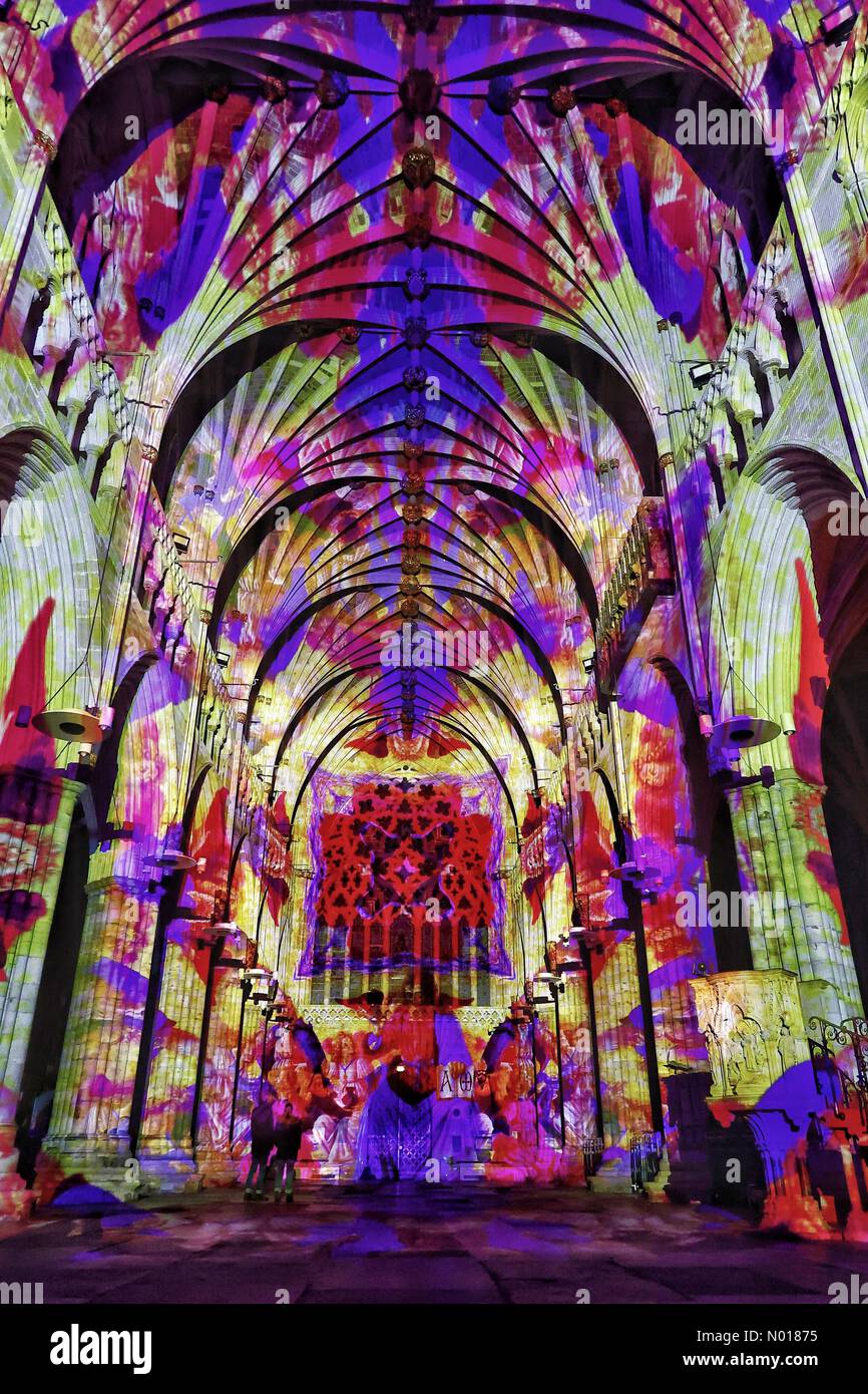 Exeter, Devon, UK. 21st March, 2023. Luxmuralis: Renaissance sound and ...