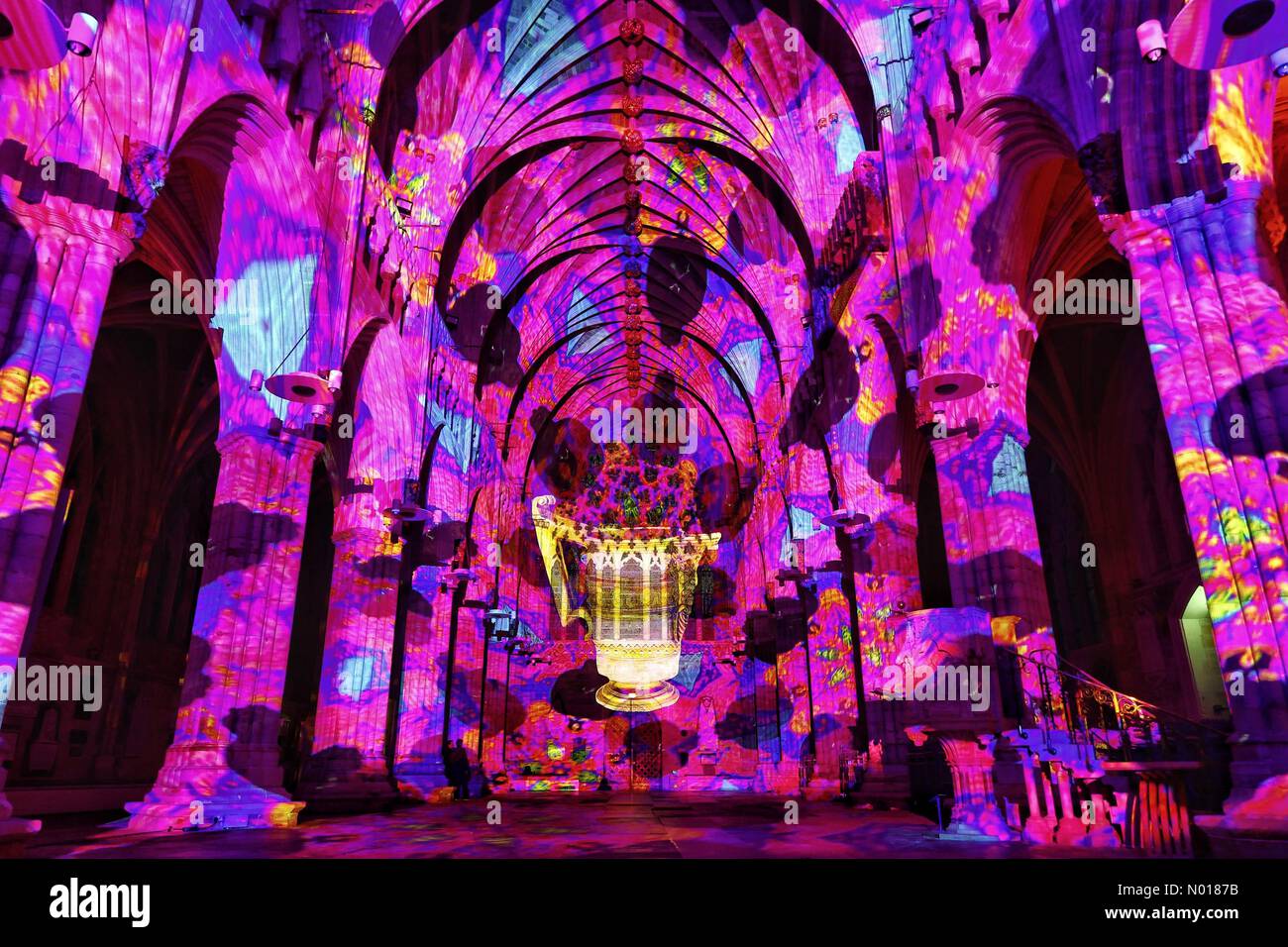 Exeter, Devon, UK. 21st March, 2023. Luxmuralis: Renaissance sound and ...