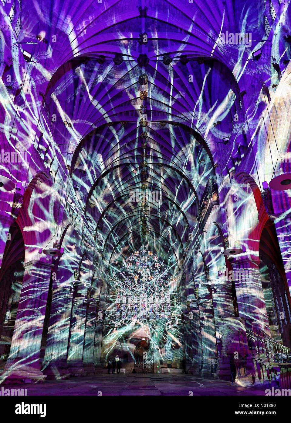 Exeter, Devon, UK. 21st March, 2023. Luxmuralis: Renaissance sound and ...