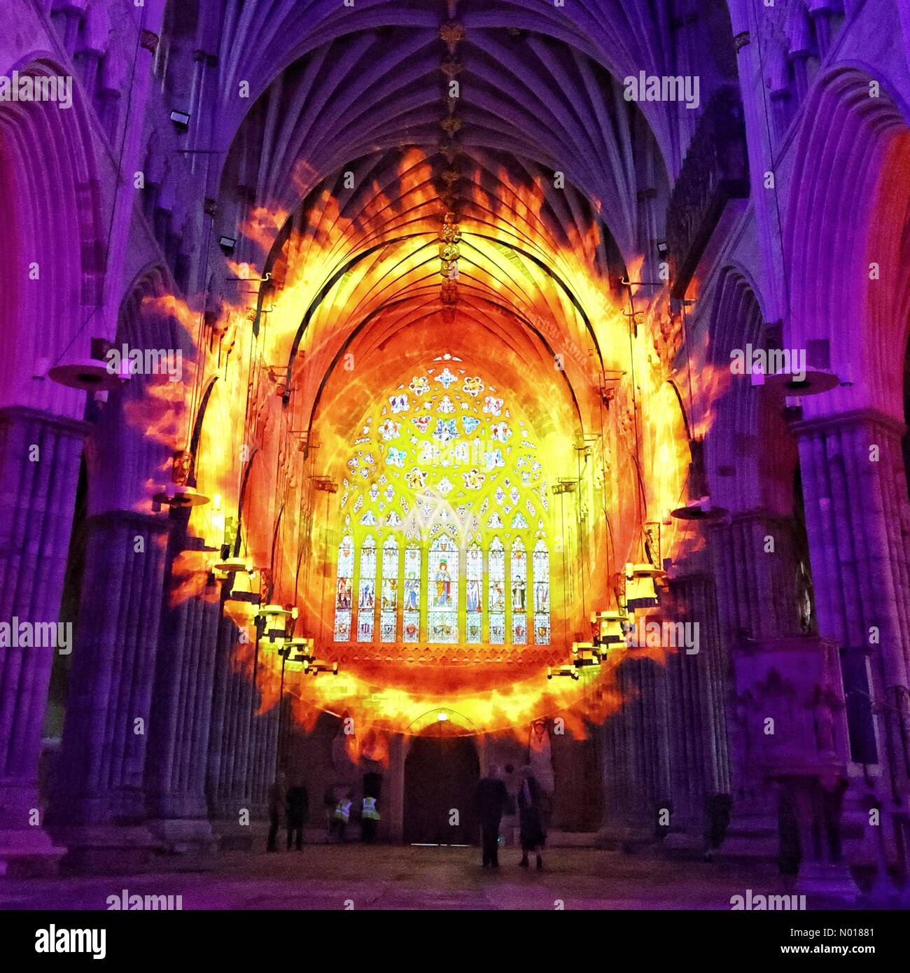 Exeter, Devon, UK. 21st March, 2023. Luxmuralis: Renaissance sound and ...