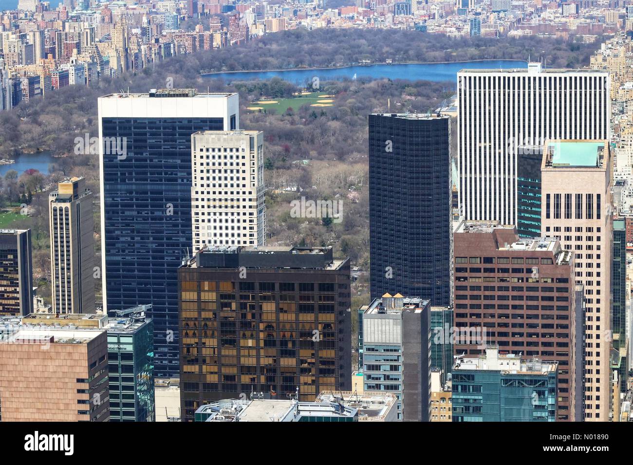 Trump Tower from One Vanderbilt prior to arrival of ex President Donald ...