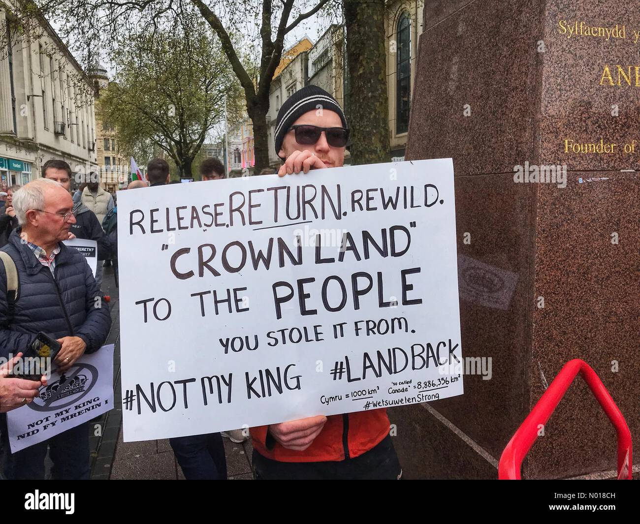 Not My King protest Cardiff - Saturday 6th May 2023 - Anti Monarchist ...