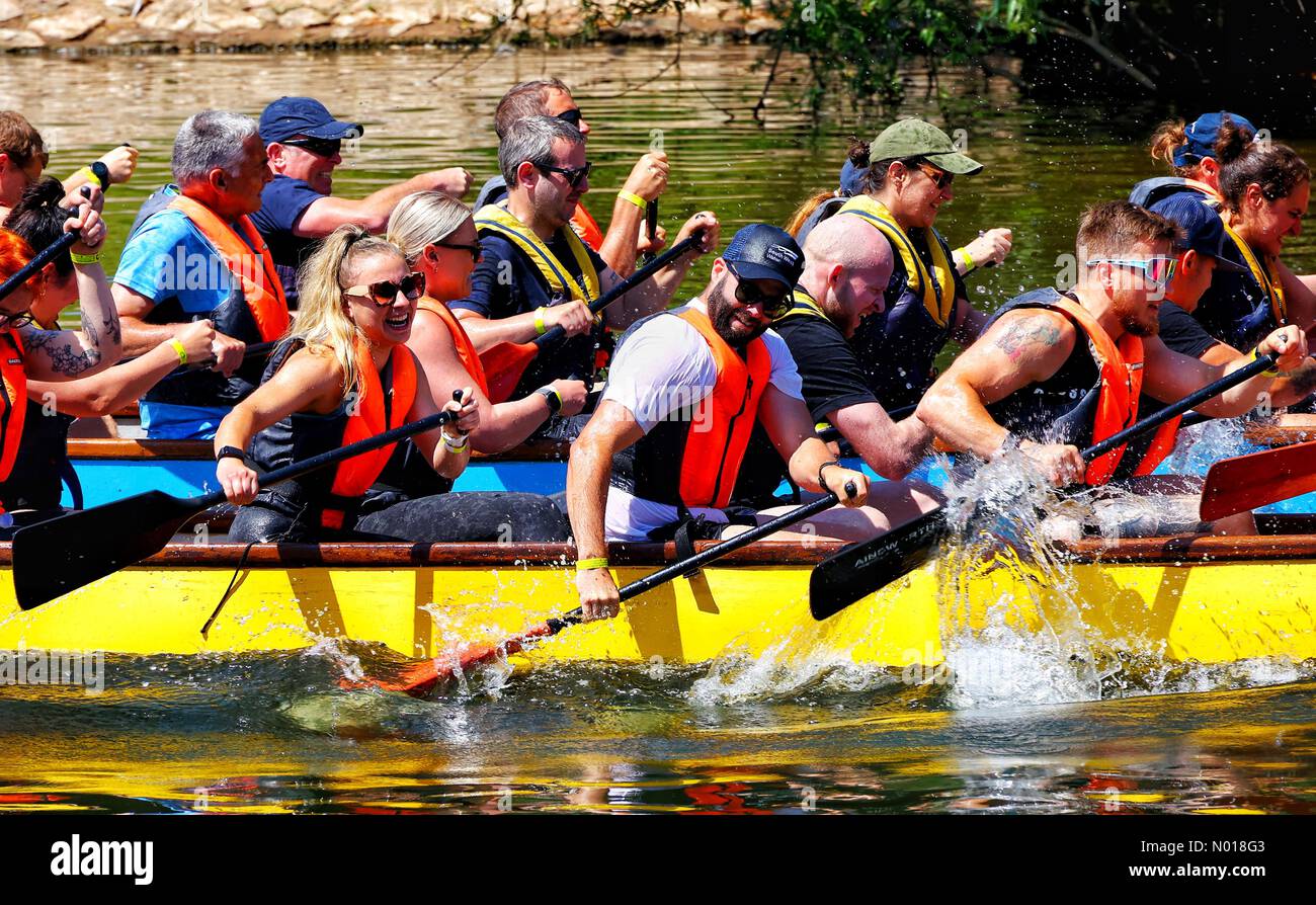 UK Weather: Crowds enjoy dragon boat festival in sunshine at Exeter ...