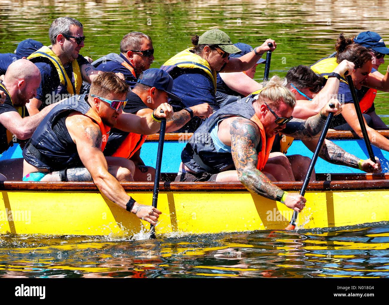 UK Weather: Crowds enjoy dragon boat festival in sunshine at Exeter ...