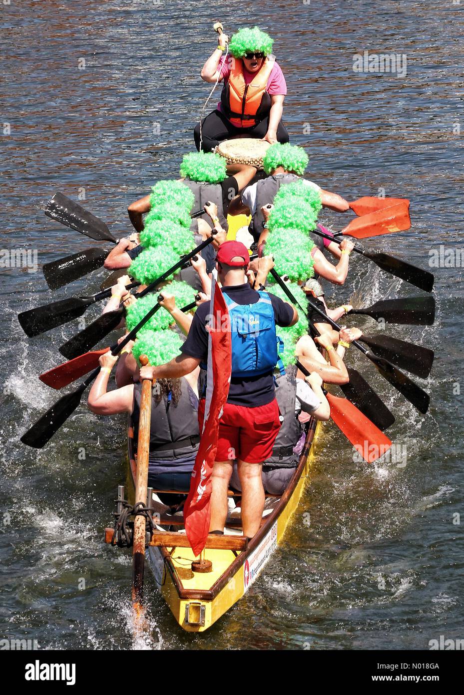 UK Weather: Crowds enjoy dragon boat festival in sunshine at Exeter ...