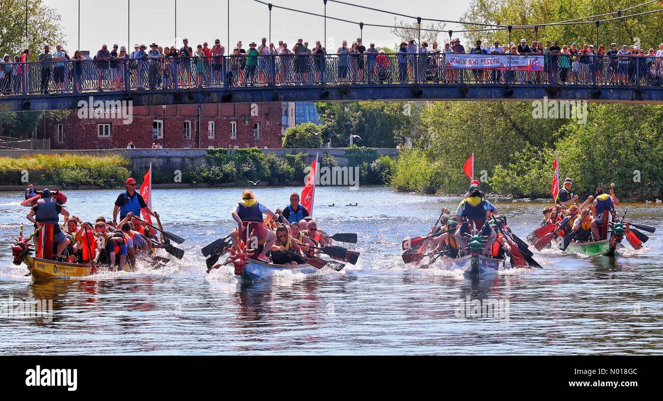 Exeter Dragon boat festival, Exeter quay, Devon, UK. 4 June 2023 ...