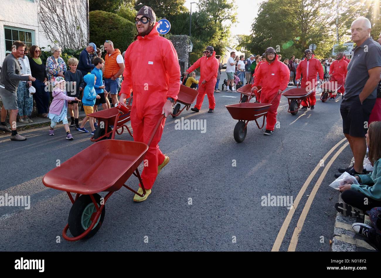 Dartmoor, Devon, UK. 24th August, 2023. The Red Barrows during evening ...