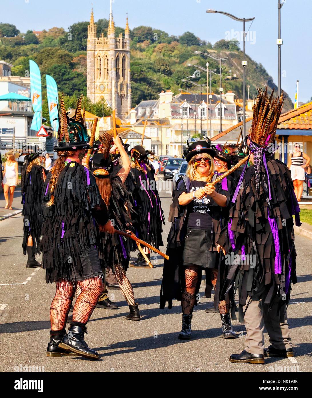 UK Weather: Teignmouth Sea Shanty festival shenanigans. Teignmouth ...
