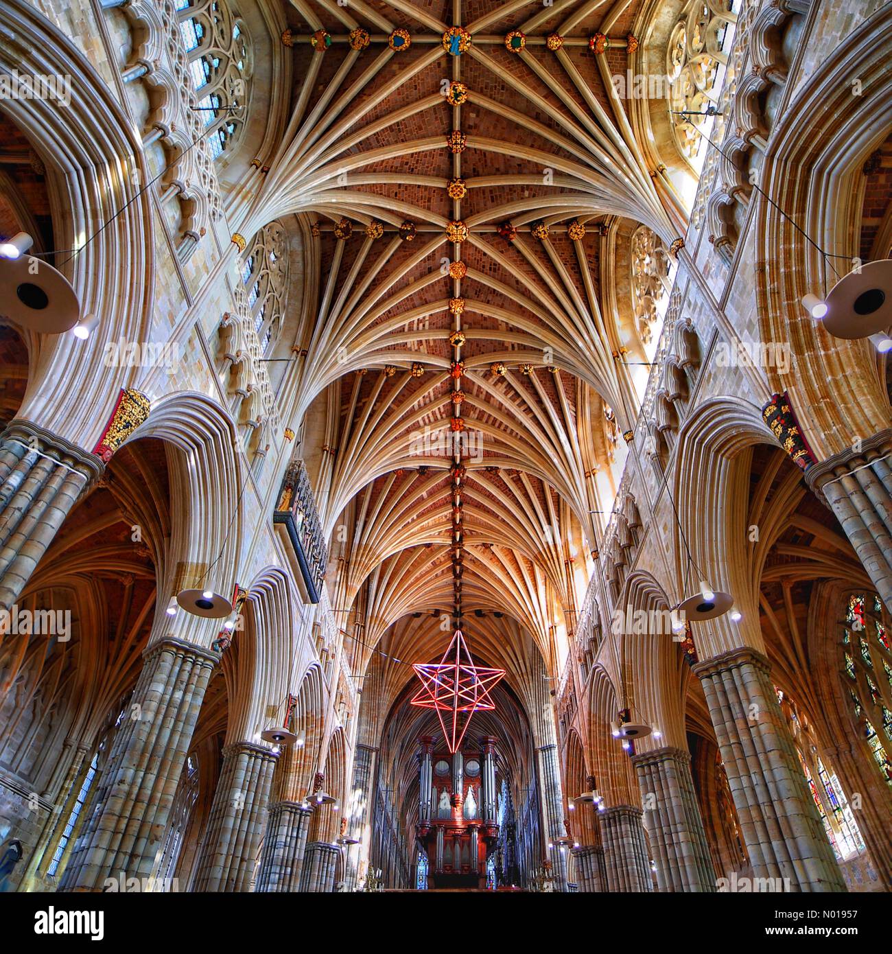 Exeter, Devon, UK. 25th September, 2023. Light of Hope Star by Sculptor ...