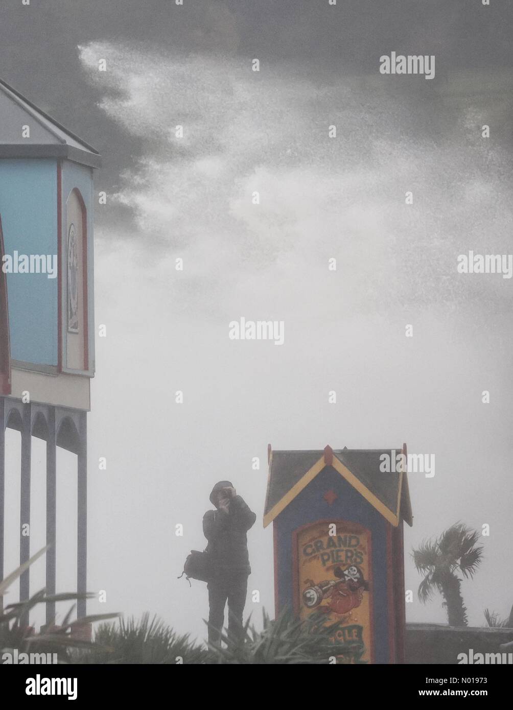 UK Weather: Storm Babet brings huge waves crashing into Teignmouth ...